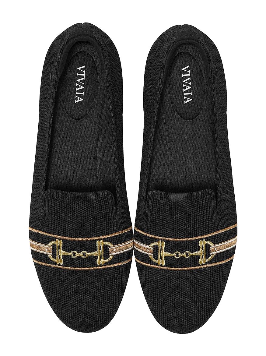 VIVAIA VIVAIA Audrey Embroidered Round-Toe Loafers